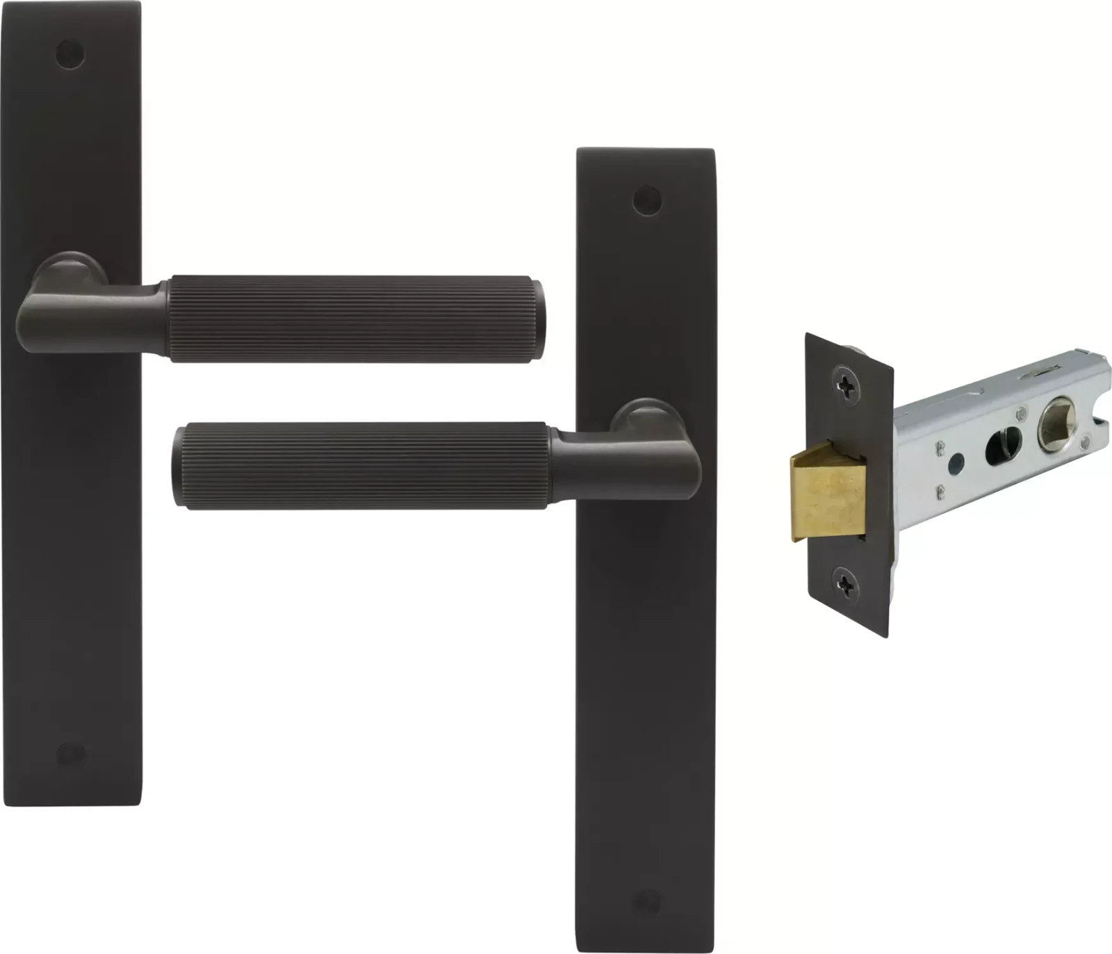 Lumina Longplate Passage Set - Linear Knurl - DRB