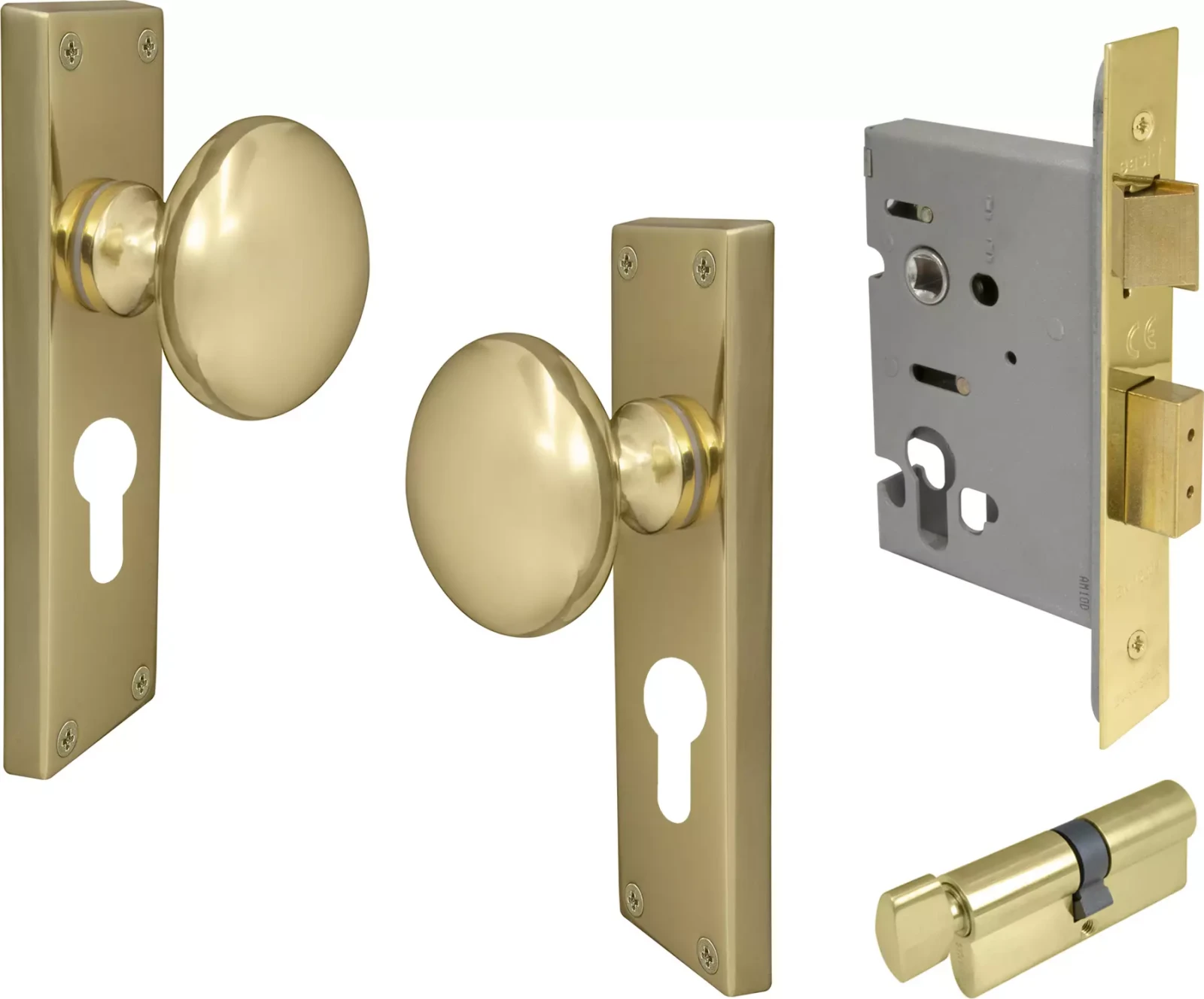 Sutton Square Longplate - Entrance Set - K/T - UB