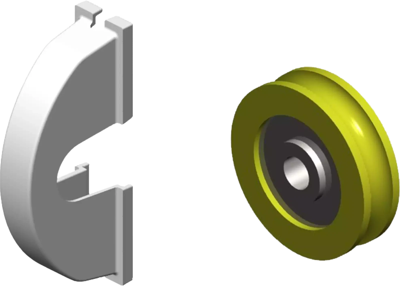 Wheel & Cover to suit 7714 Sliding Door Closer